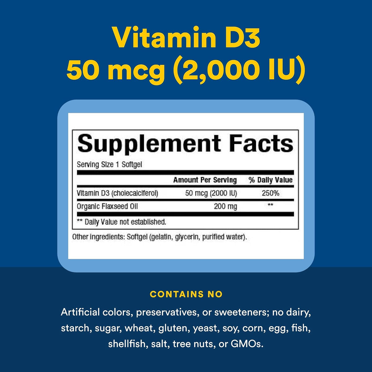 Vitamin D3 for strong bones