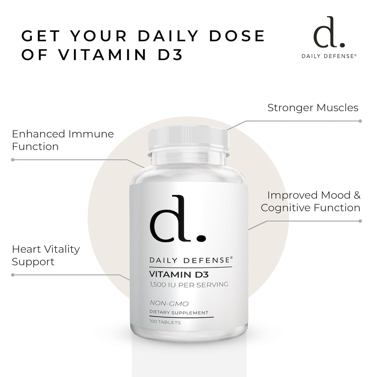 Vitamin D3 for strong bones