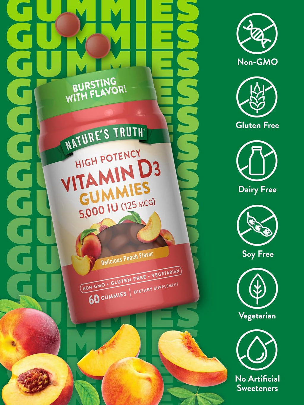 Vitamin D3 gummies for bone health