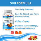 Vitamin D3 gummies for bone strength