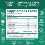 Vitamin D3 gummies for bone support