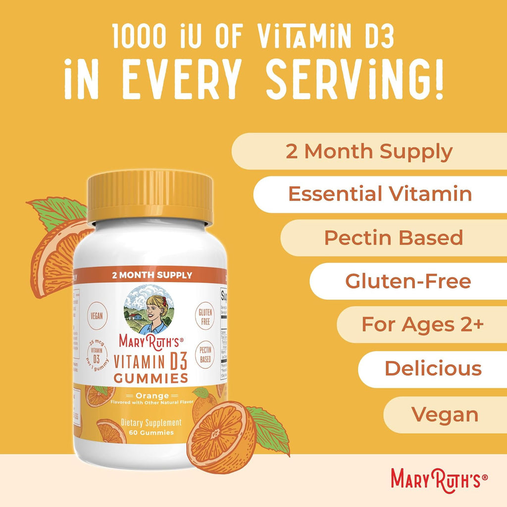 Vitamin D3 gummies for energy support