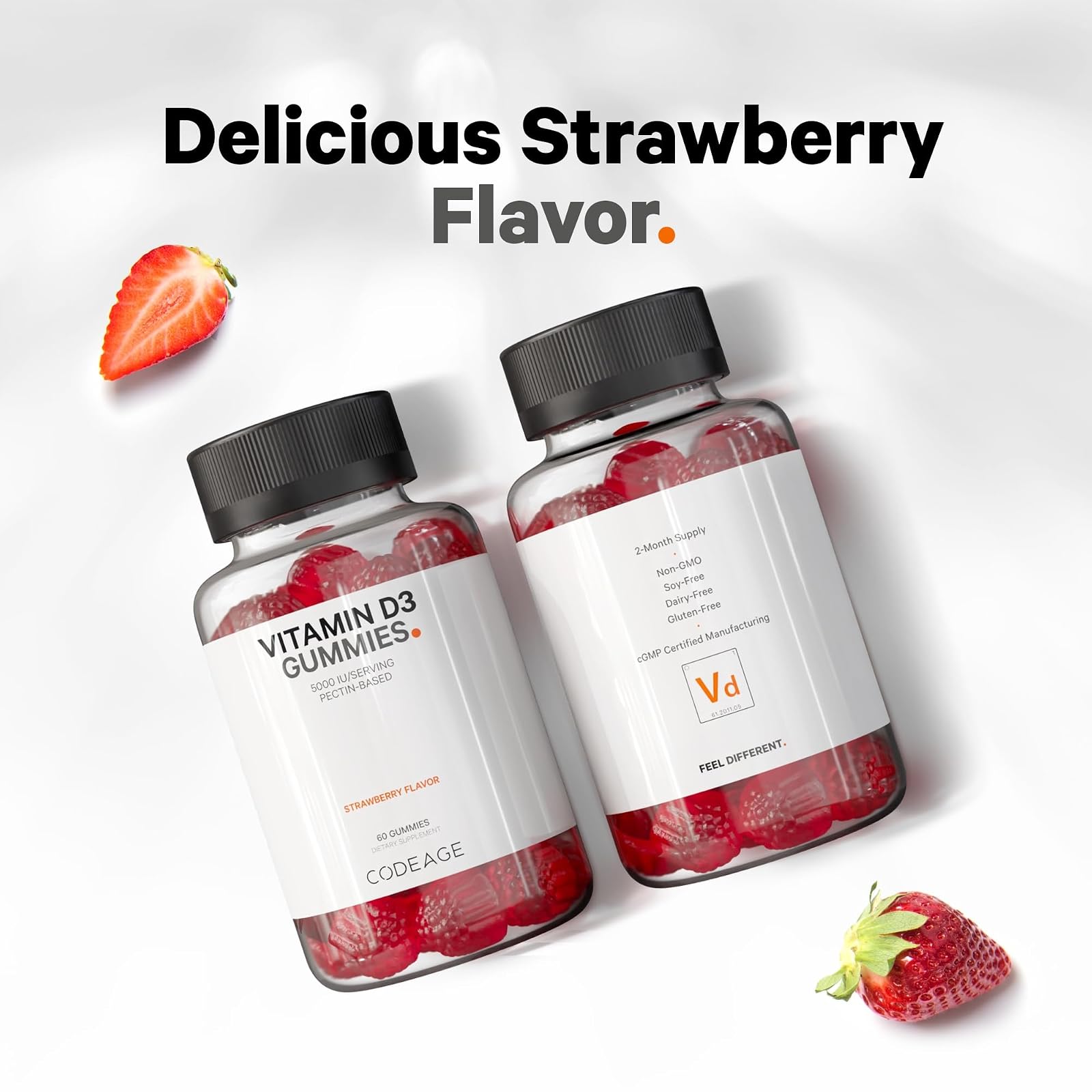 Vitamin D3 gummies for healthy mood