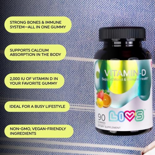 Vitamin D3 gummies support mood balance