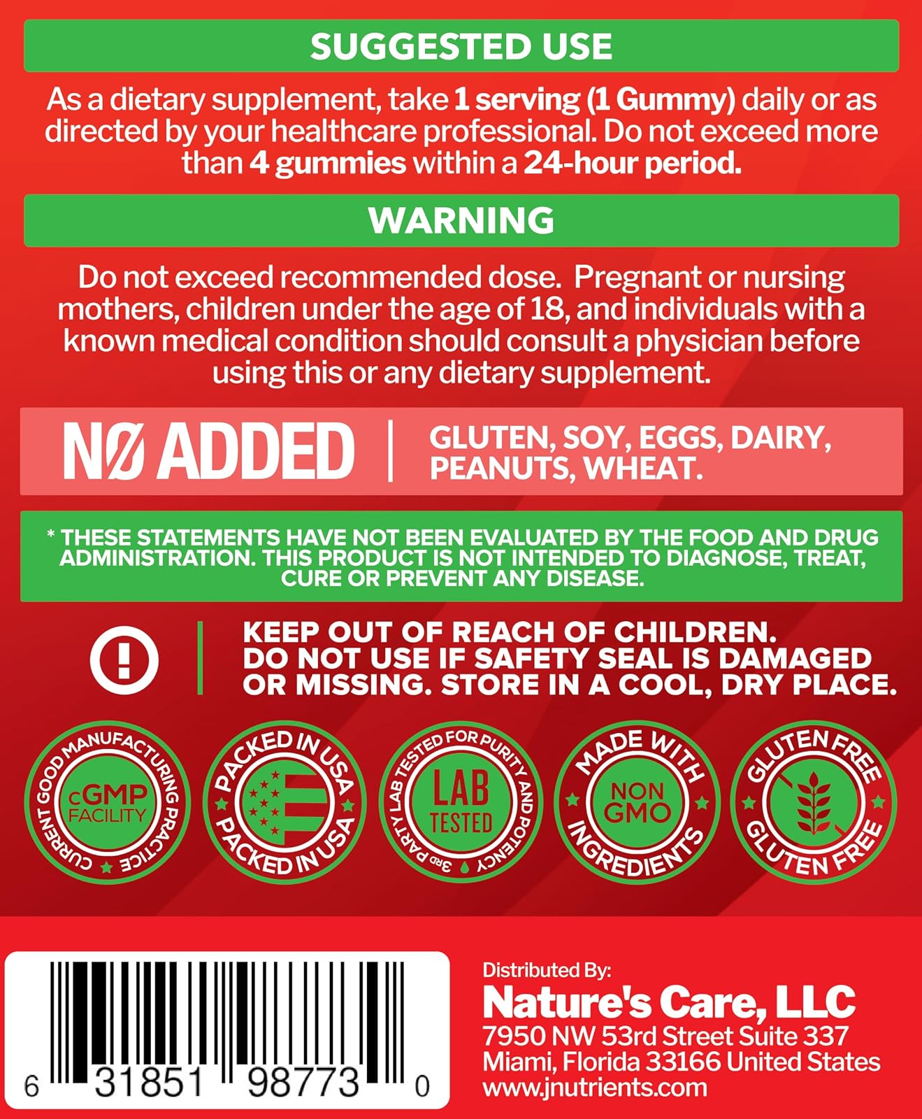 Vitamin D3 gummies with added benefits