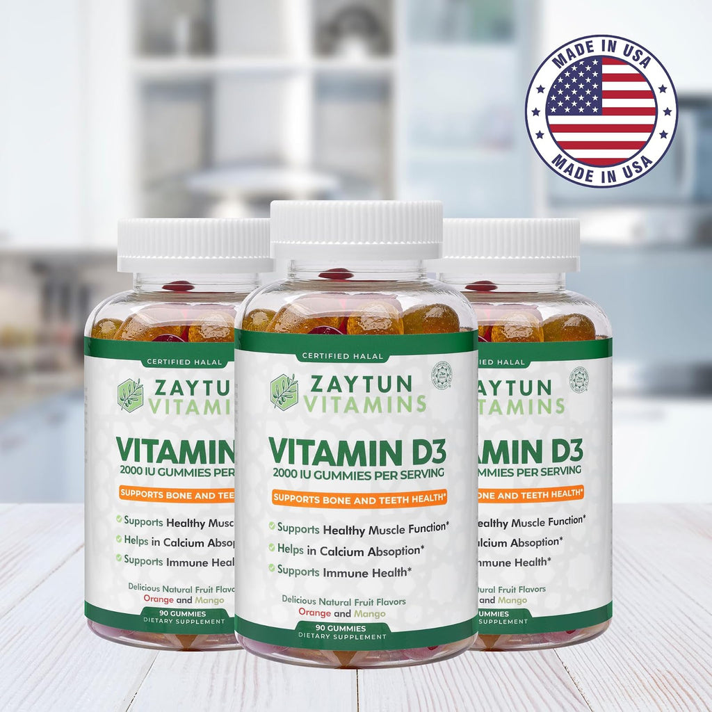 Vitamin D3 gummies with natural flavours