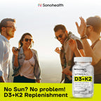 Vitamin D3 K2 1000 IU for overall health