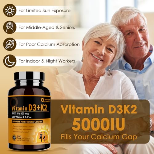 vitamin D3 K2 5-in-1 complex capsules