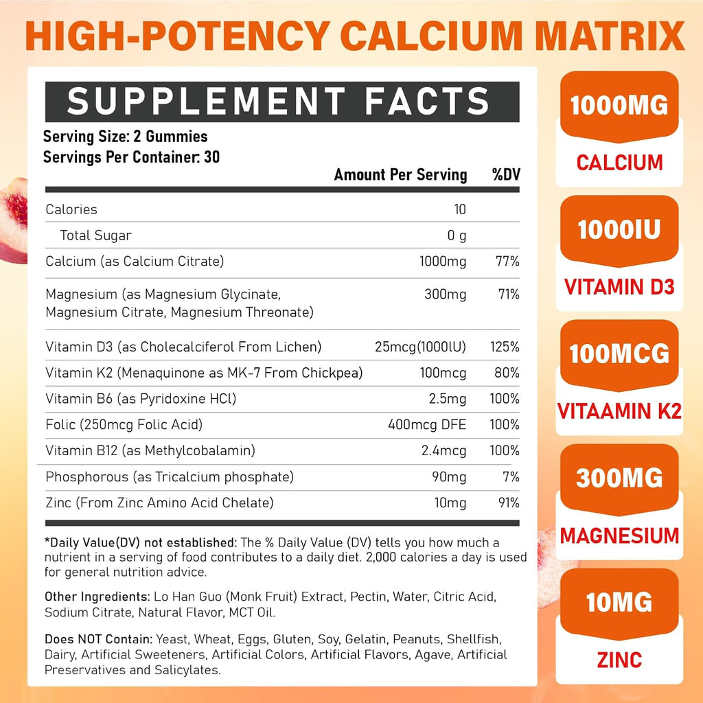 vitamin D3 K2 calcium citrate support