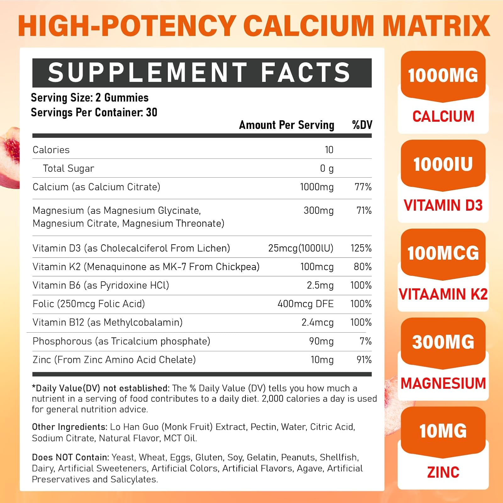 vitamin D3 K2 calcium citrate support