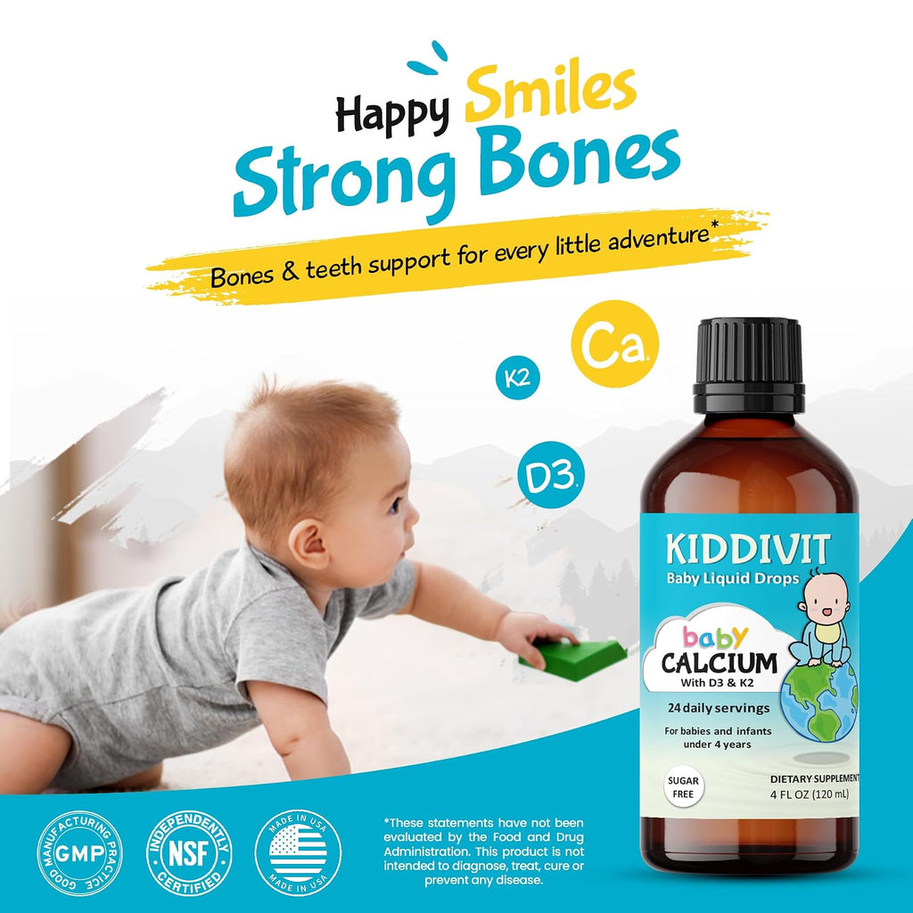 Vitamin D3 K2 calcium supplement for infants