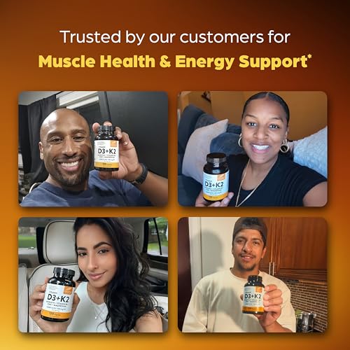 Vitamin D3 K2 capsules for daily energy