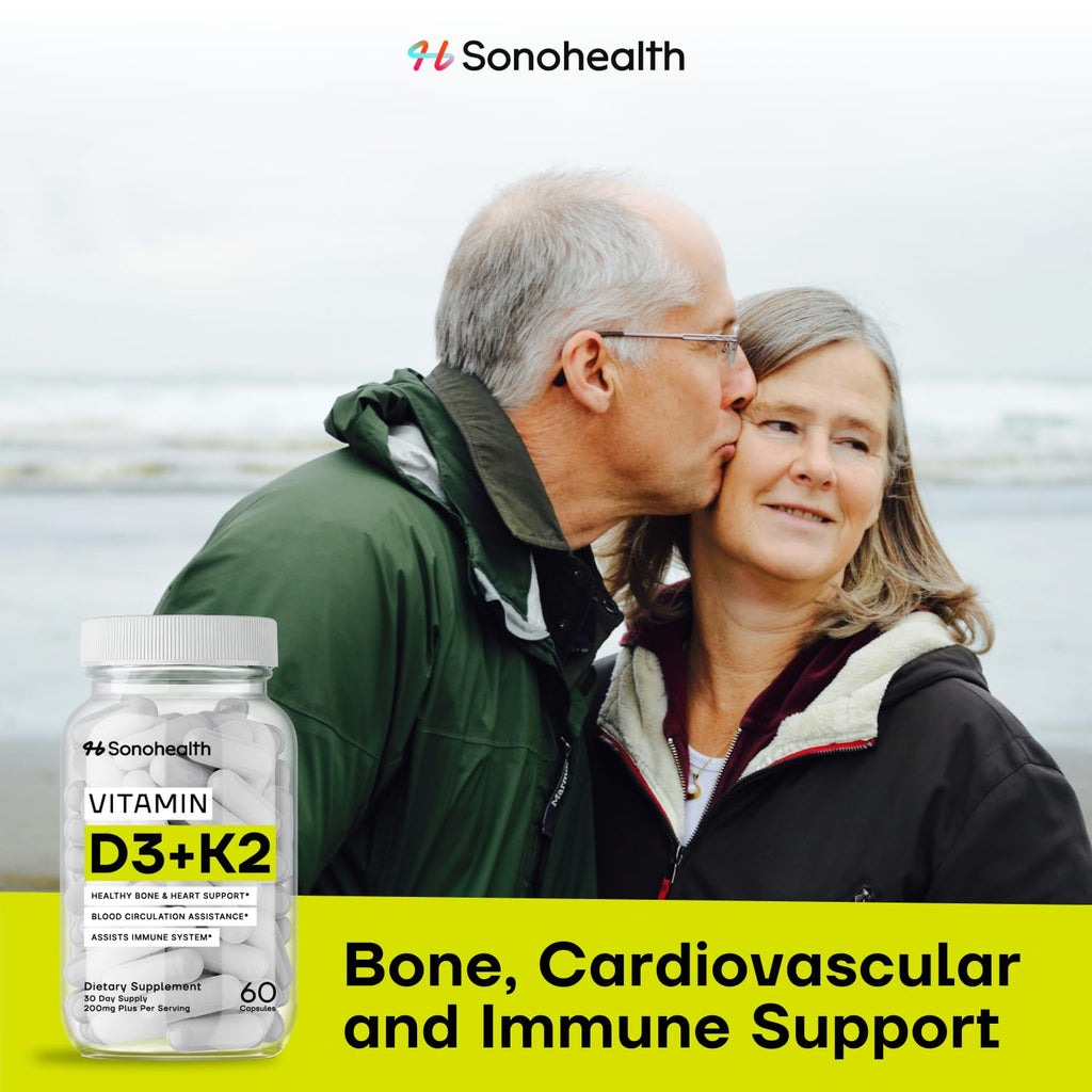 Vitamin D3 K2 capsules for energy support