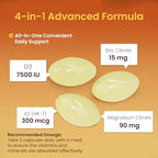 Vitamin D3 K2 capsules for energy