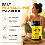 Vitamin D3 K2 capsules for overall wellness