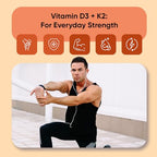 Vitamin D3 K2 capsules for overall wellness