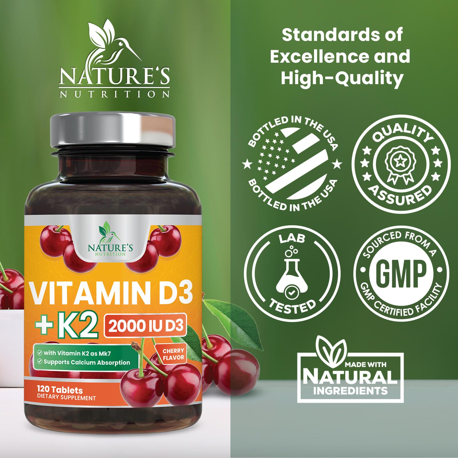 Vitamin D3 K2 chewable for kids