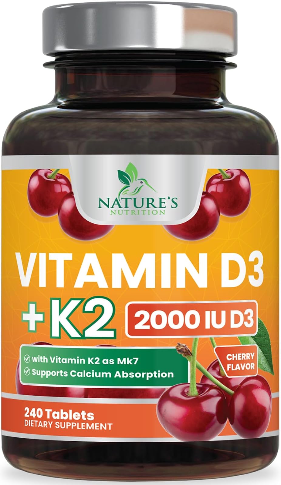 Vitamin D3 K2 chewable tablets