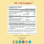 Vitamin D3 K2 complex for immune support