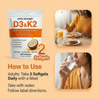 Vitamin D3 K2 complex for overall wellness