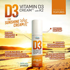 Vitamin D3 K2 cream for bone health