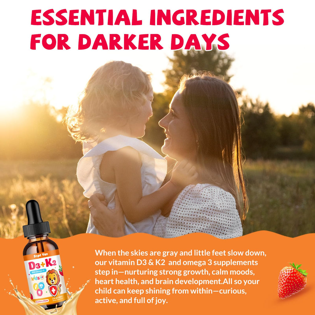 Vitamin D3 K2 drops for better mood