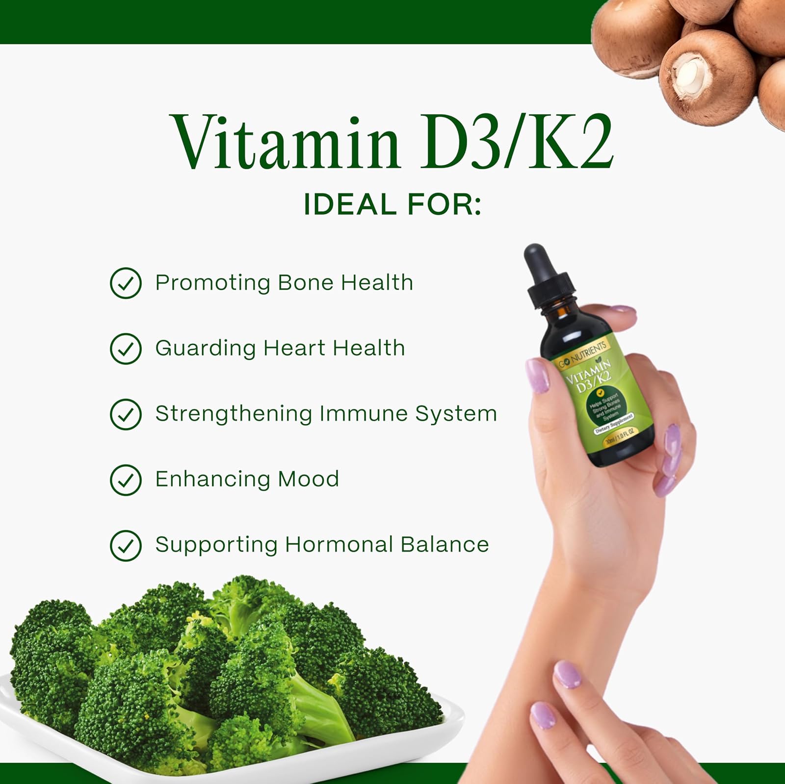 vitamin D3 K2 drops for bone health