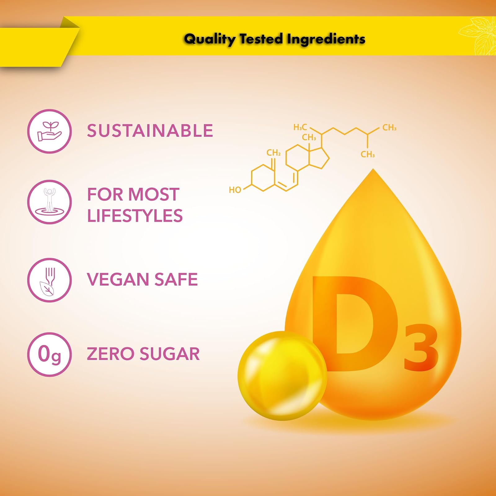 Vitamin D3 K2 drops for bone health