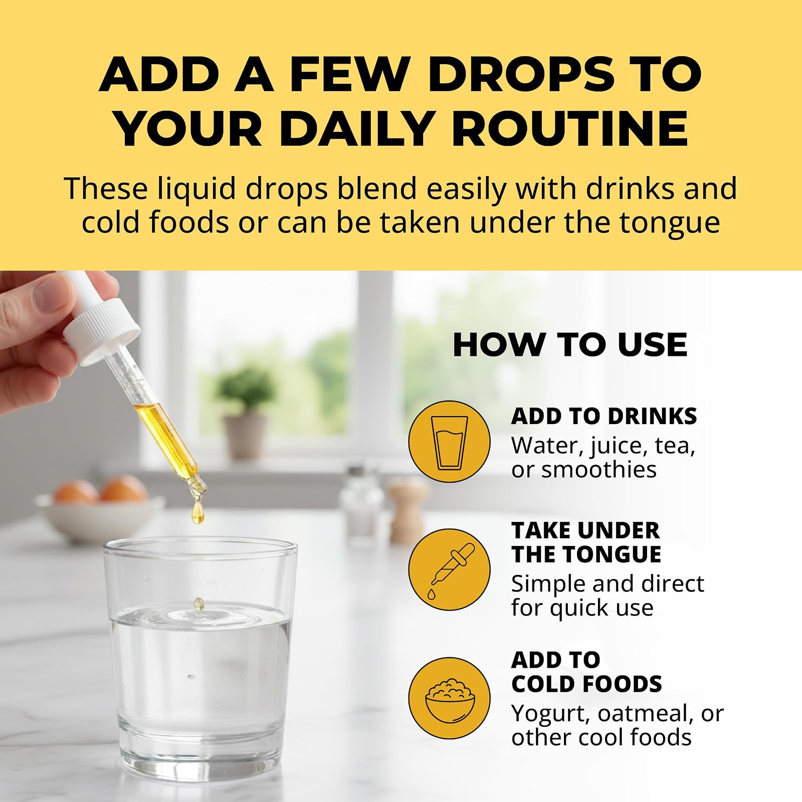 Vitamin D3 K2 drops for bone health