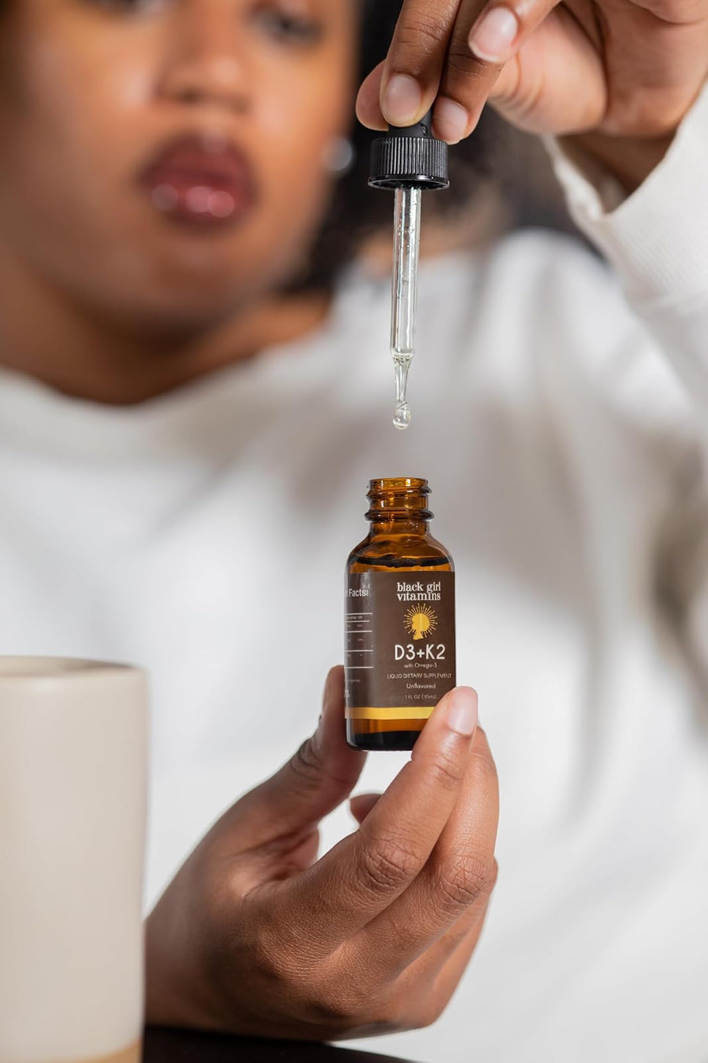Vitamin D3 K2 drops for bone health