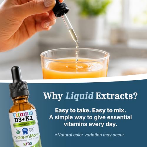 Vitamin D3 K2 drops for daily wellness