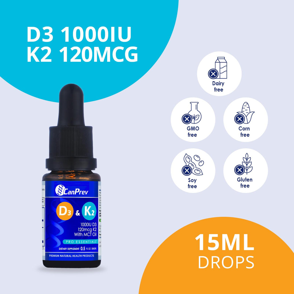 Vitamin D3 K2 drops for immune support