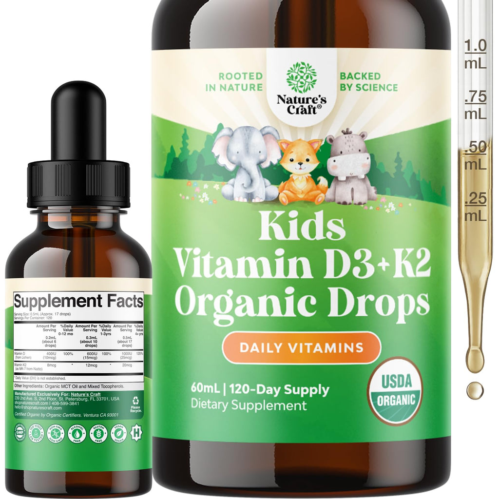 Vitamin D3 K2 drops for immunity