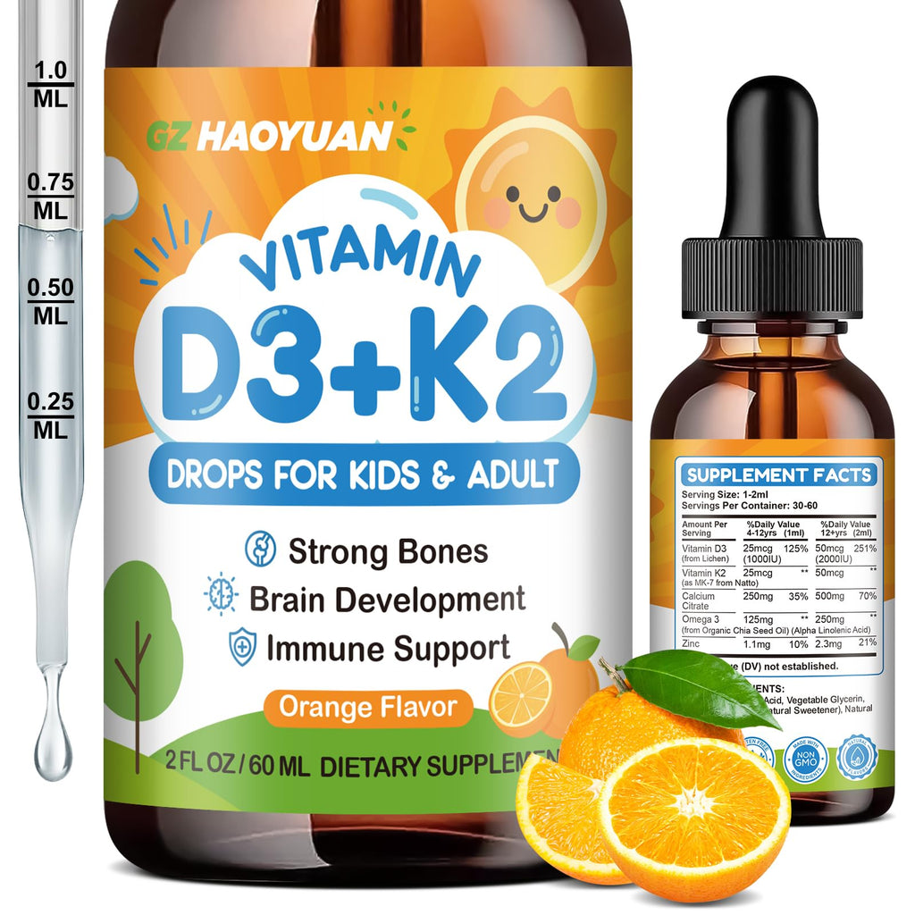 Vitamin D3 K2 drops for kids