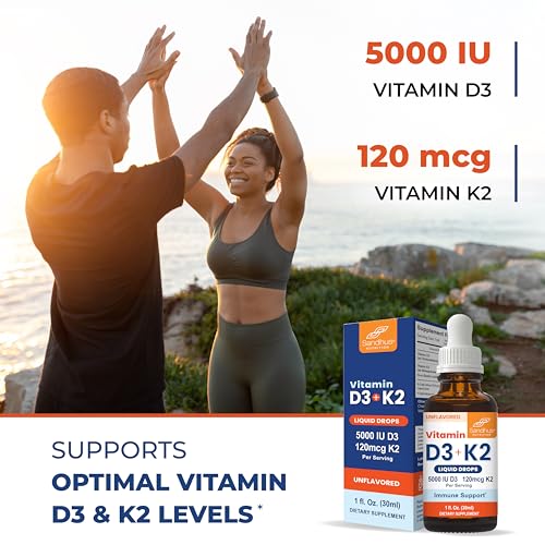 Vitamin D3 K2 drops support immune function