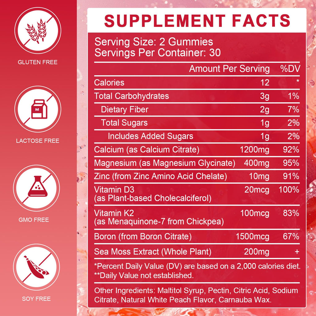 Vitamin D3 K2 enriched calcium supplement