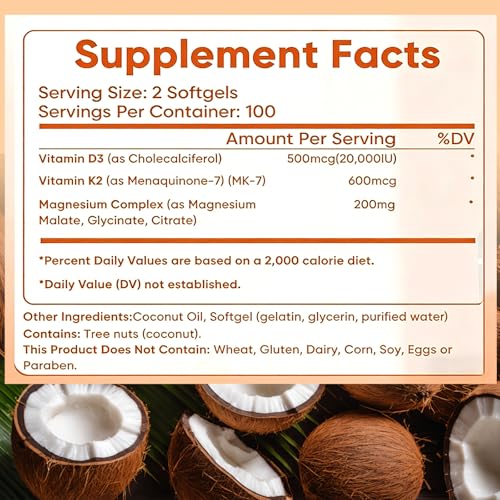 Vitamin D3 K2 for better absorption