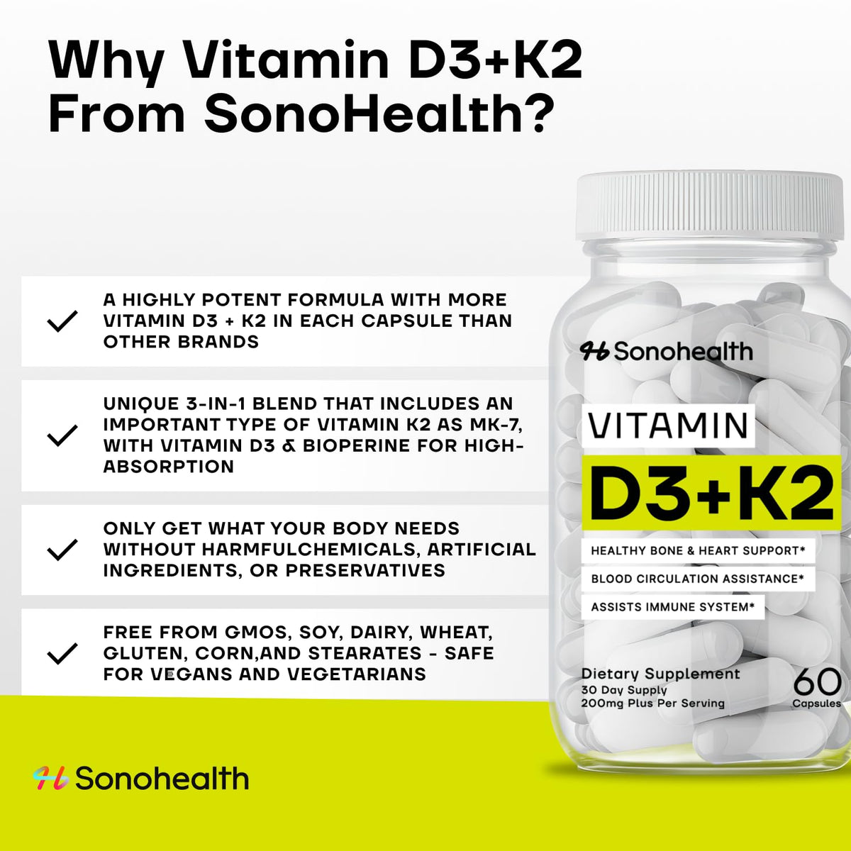 Vitamin D3 K2 for better calcium absorption