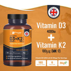 Vitamin D3 K2 for bone health