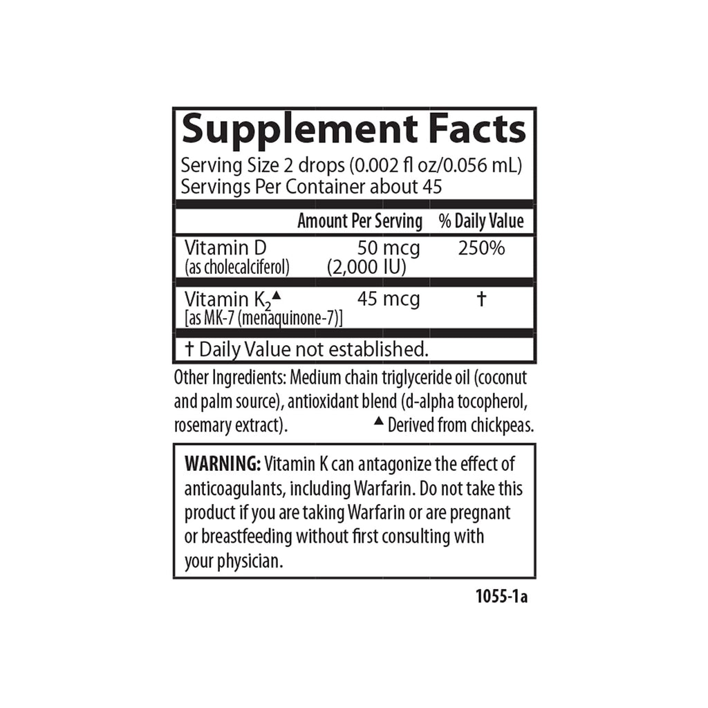 vitamin D3 K2 for bone health