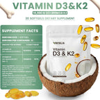 Vitamin D3 K2 for bone health