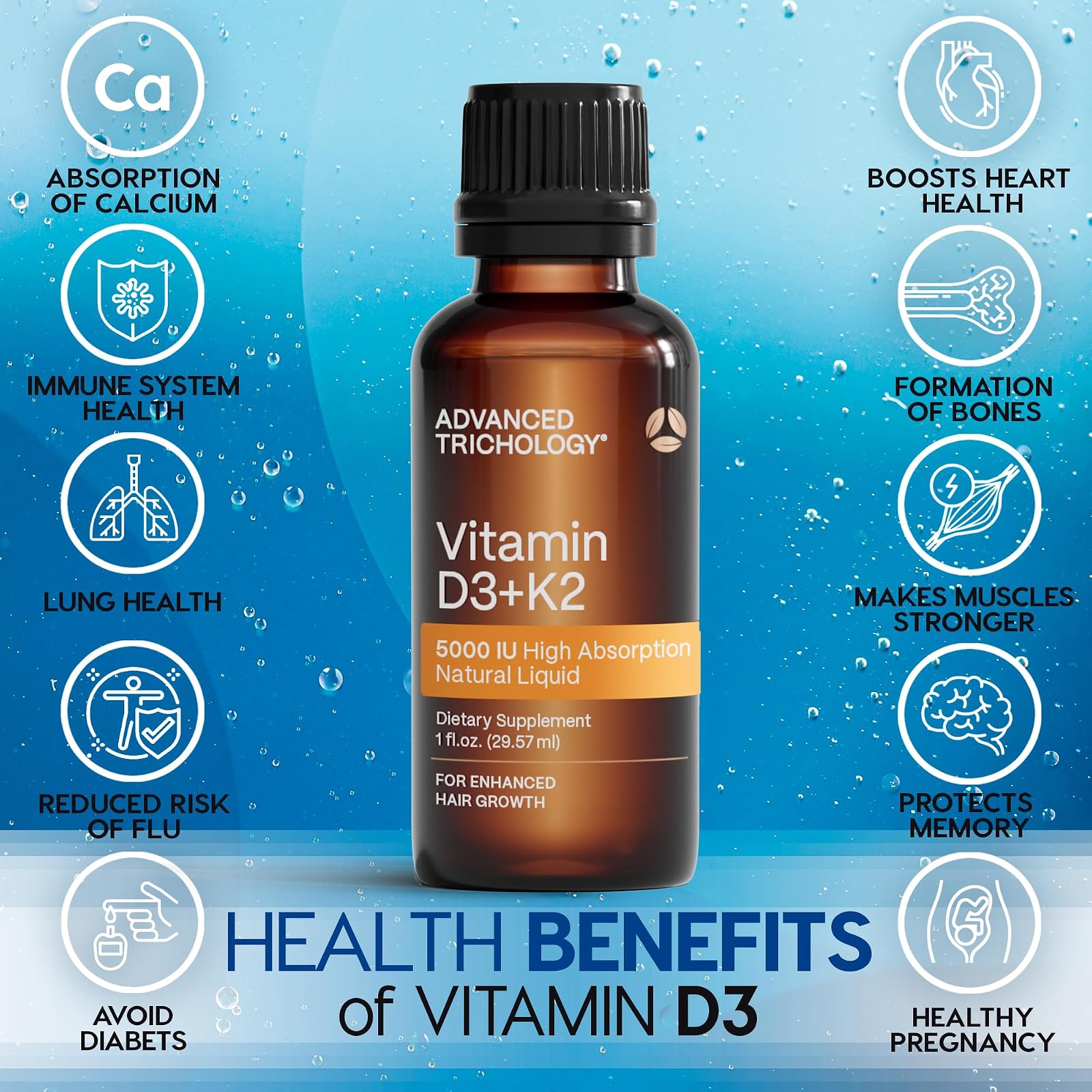 Vitamin D3 K2 for bone health