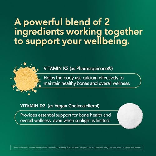 Vitamin D3 K2 for bone health