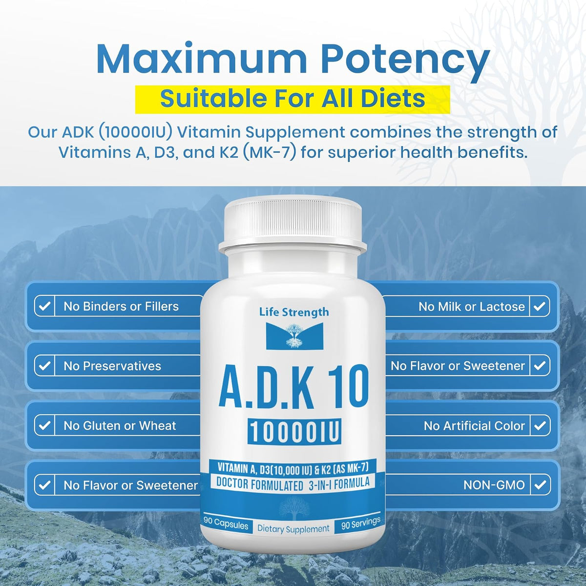 Vitamin D3 K2 for bone health