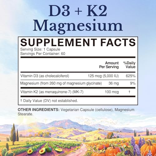 Vitamin D3 K2 for bone health