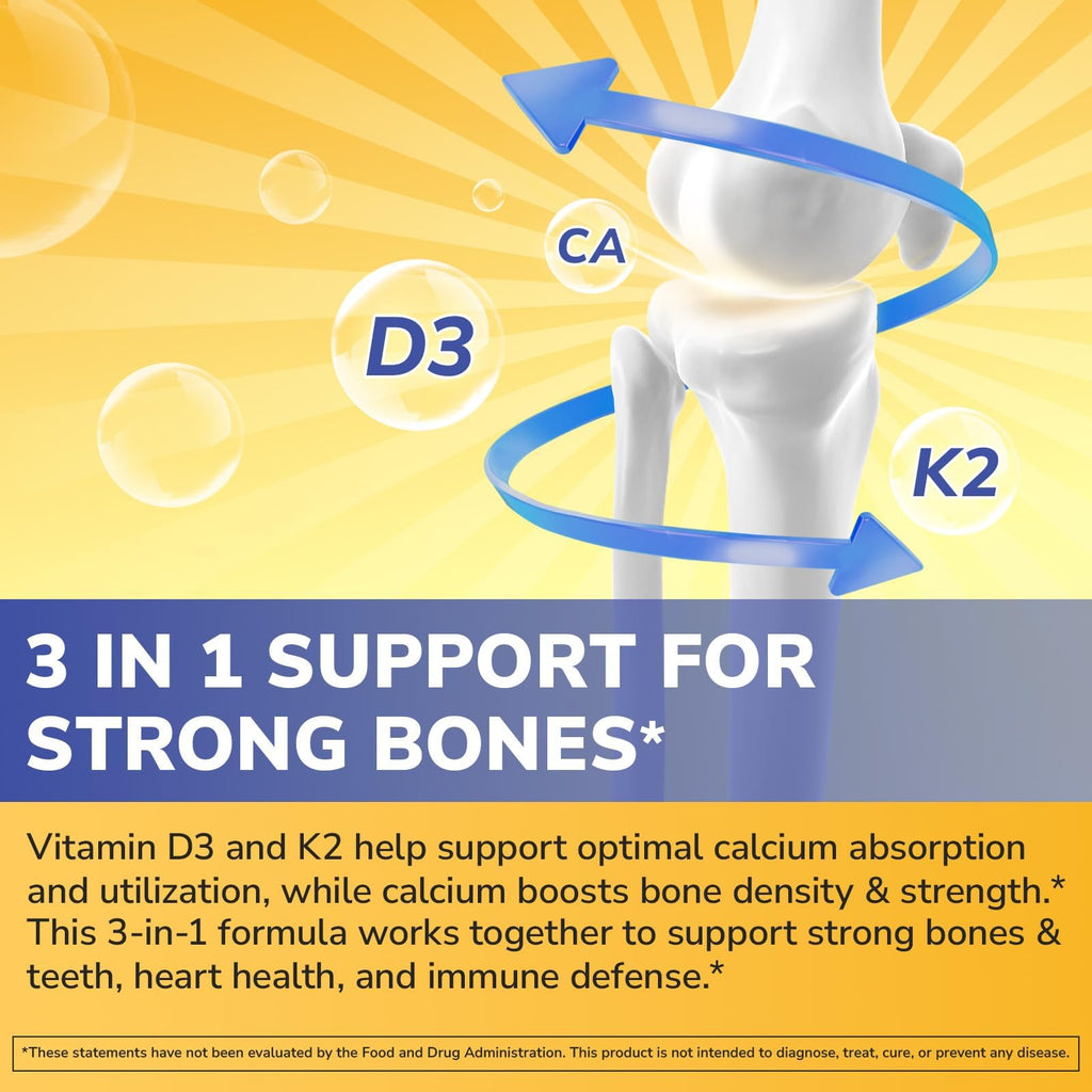 Vitamin D3 K2 for bone health