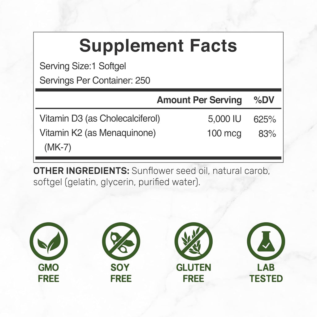 vitamin D3 K2 for bone health