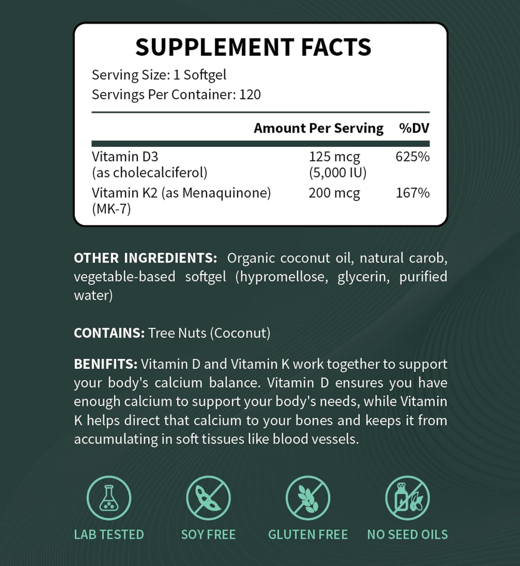 vitamin D3 K2 for bone health