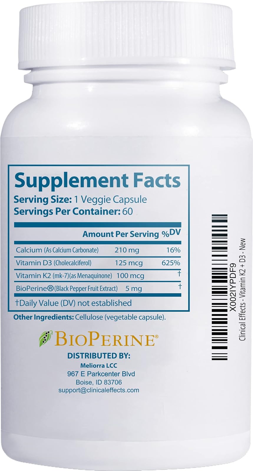 Vitamin D3 K2 for bone health
