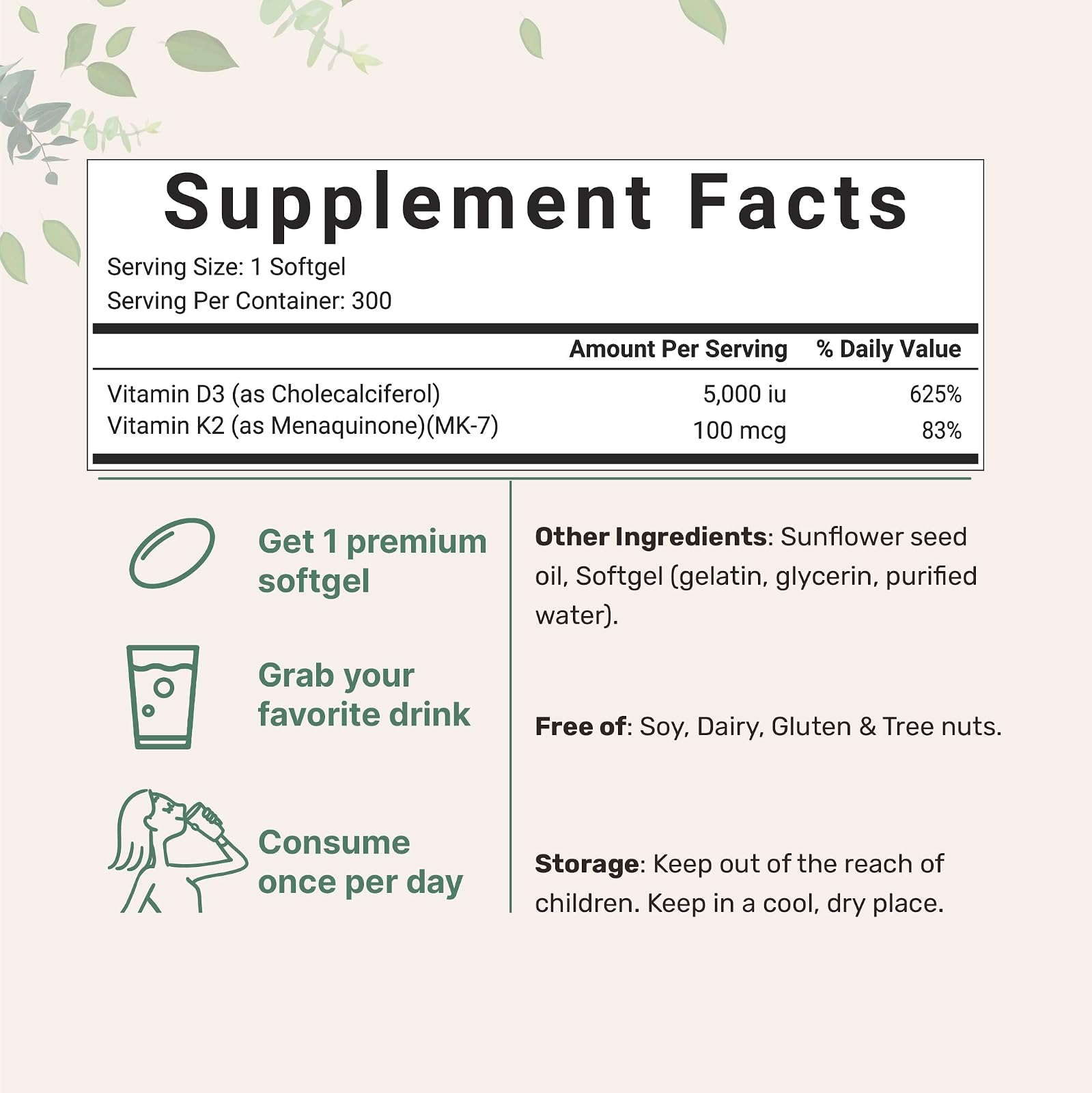 vitamin D3 K2 for bone health